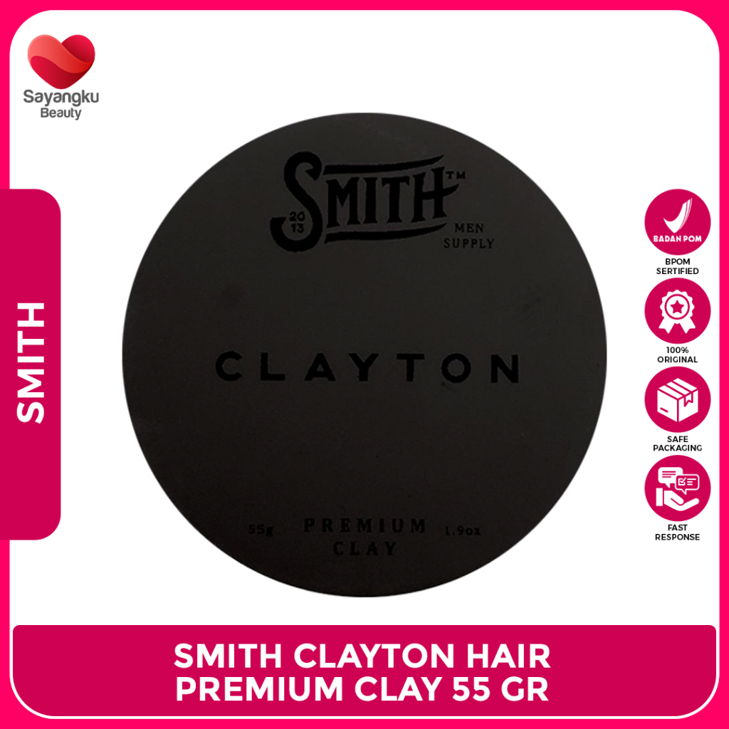 Jual SMITH Clayton Hair Premium Clay 55 gr | Shopee Indonesia