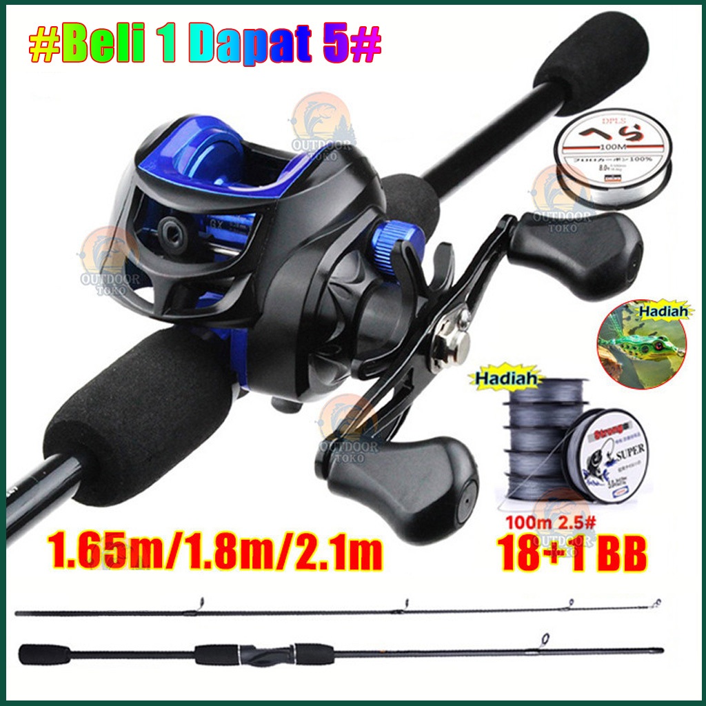 Jual 【# Beli 1 Dapat 5 #】Set Pancing Lengkap Murah Pancing 1 Set Lengkap Kuat COD Set Alat ...
