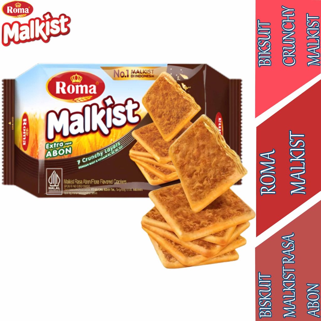 Jual Biskuit Malkist Rasa Abon - Roma Malkist - Biskuit Crunchy Malkist ...