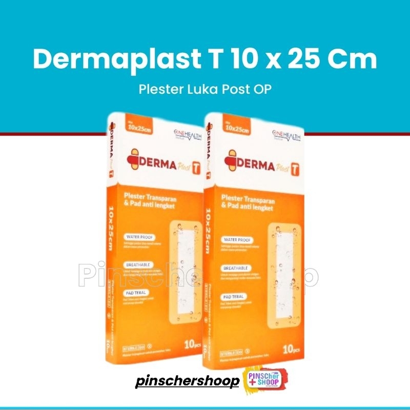 Jual Dermaplast T 10 x 25 Onehealth Plester Luka Transparan Kedap Air ...