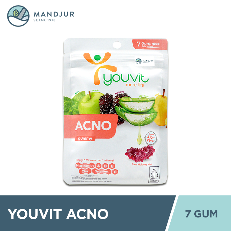 Jual Youvit Acno 7 Gummies - Vitamin Untuk Kulit Berjerawat | Shopee Indonesia