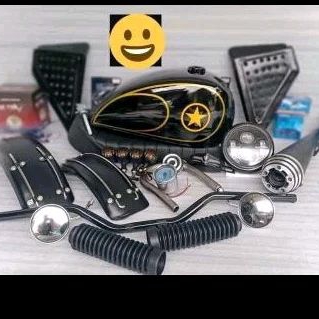 Jual PAKET JAPSTYLE KOMPLIT FULLSET BODY MOTOR CUSTOM SCRAMBLER BOBBER ...
