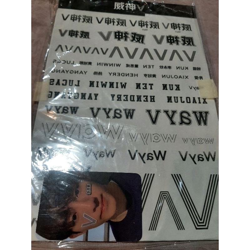 Jual WayV Tattoo + Sticker Set Winwin Only | Shopee Indonesia