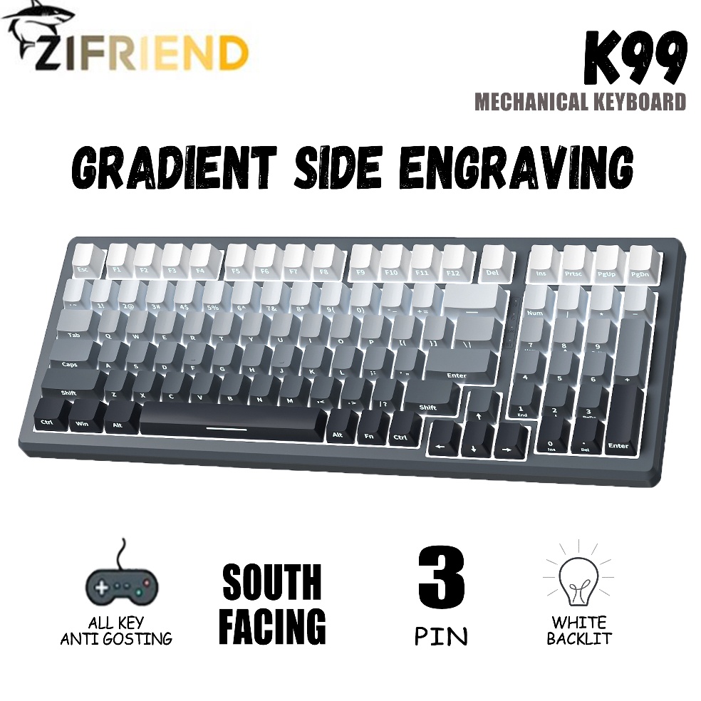 Jual ZIFRIEND K99 Gradient Mechanical Keyboard f L4X4 | Shopee Indonesia