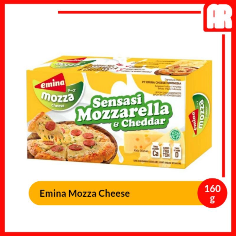 Jual Emina Keju Mozza Cheese Mozzarella & Cheddar Box 160g | AR Ostore ...