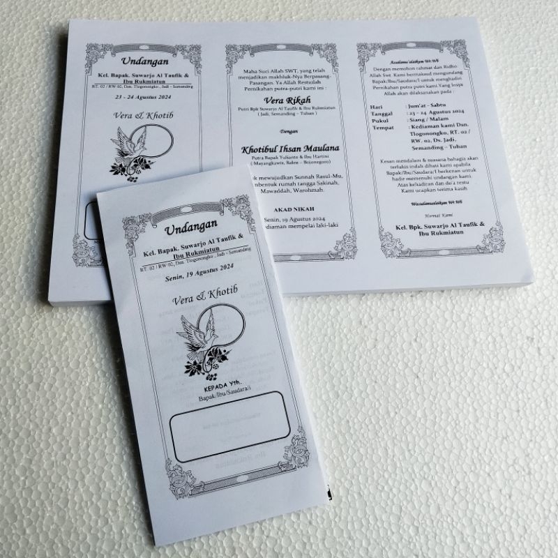 Jual Undangan Pernikahan Kekinian Undangan Nikah Walimah Kenduri