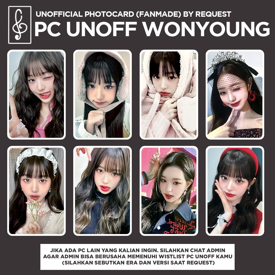 Jual [IVE] WONYOUNG BY REQUEST UNOFFICIAL PHOTOCARD | Shopee Indonesia
