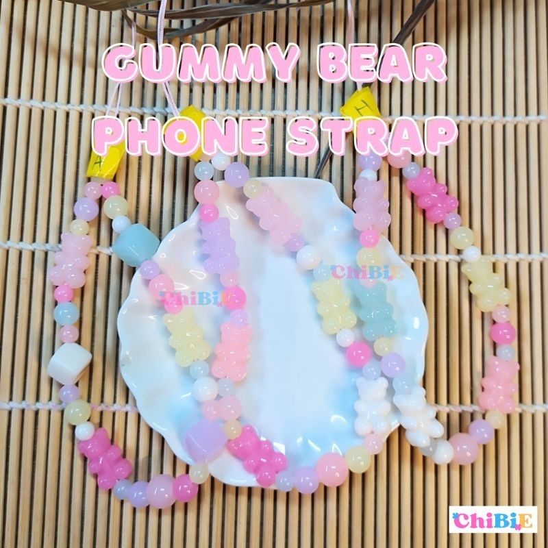 Jual (READY STOCK) Gummy Bear Charm Phone Strap | Gantungan HP Beruang ...