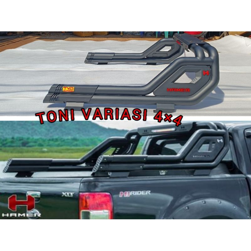 Jual Rollbar Roll Bar HAMMER V3 Double Cabin Ford Ranger T6 T7 | Shopee ...