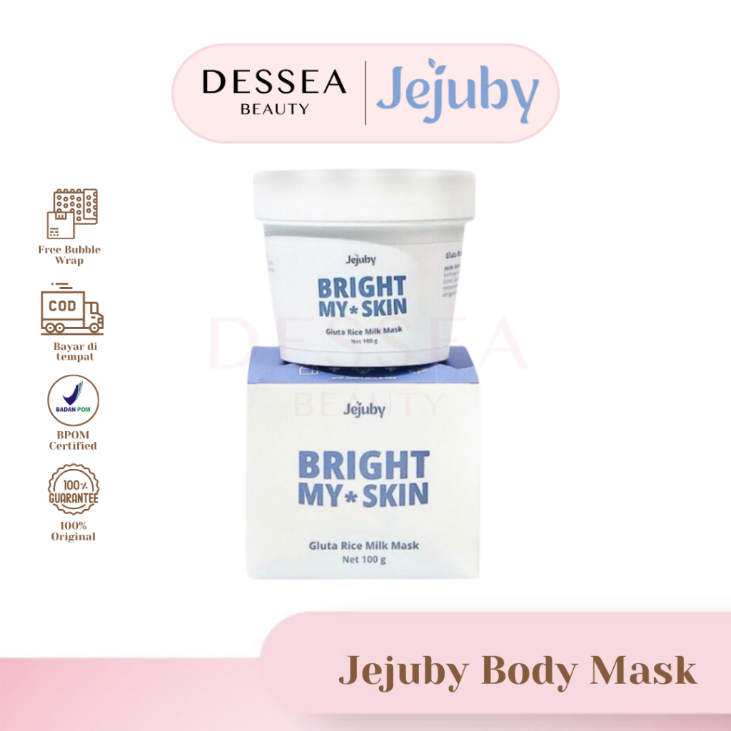 Jual (FREE MASKER WAJAH) JEJUBY - Gluta Rice Milk Mask 2in1 Body ...
