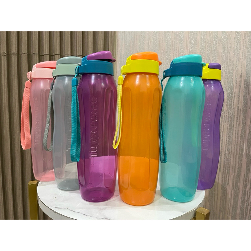 Jual Botol tupperware 1 liter ECO BOTLE 1 LITER WITH STRAP Ecer/ atau ulir no strap | Shopee ...