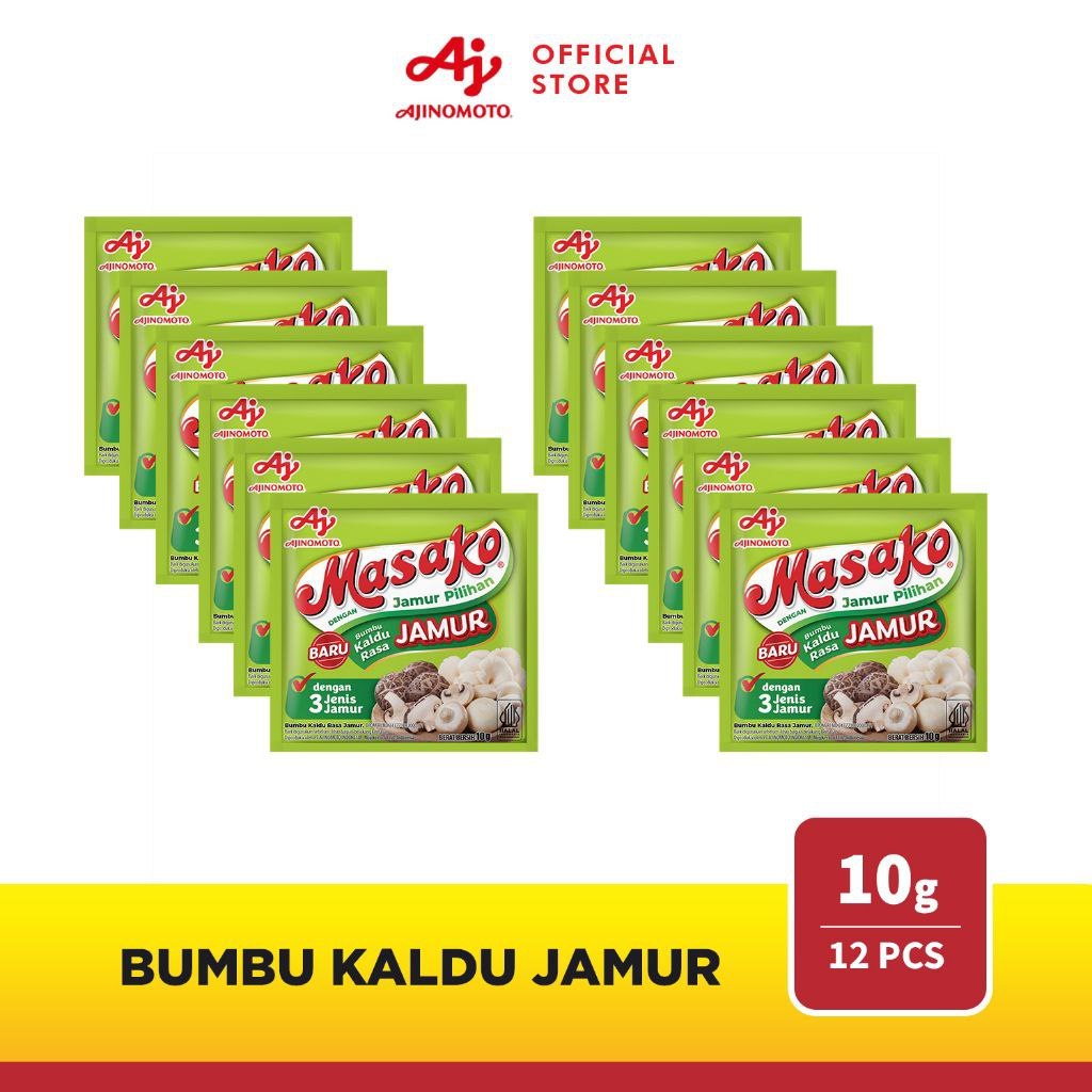 Jual PROMO 12 PCS MASAKO KALDU JAMUR 10 GRAM MURAH | Shopee Indonesia