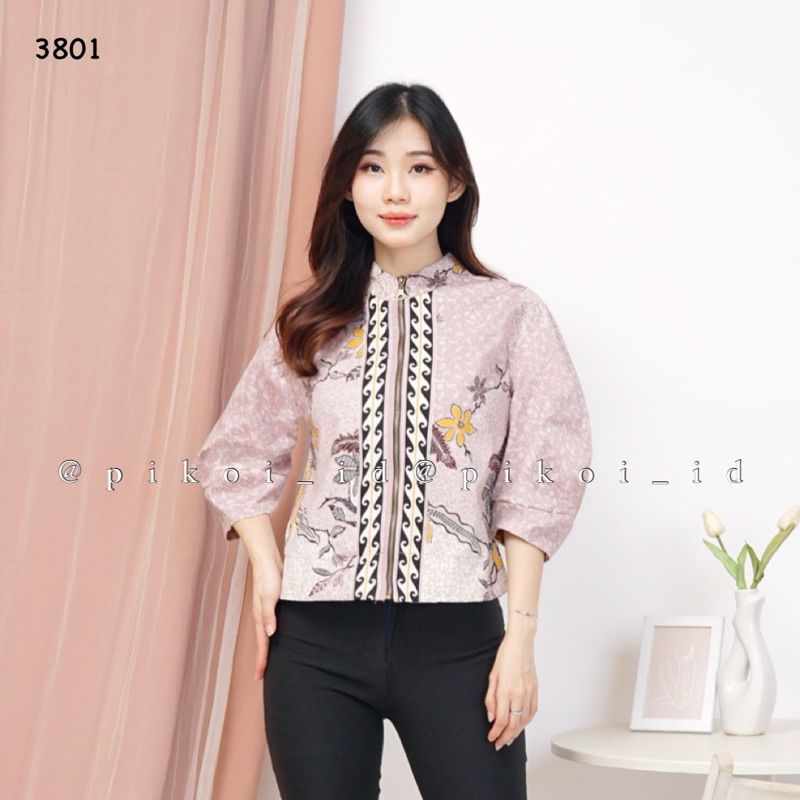 Jual Bomber jaket Batik modern cewek murah / batik kantor wanita ...
