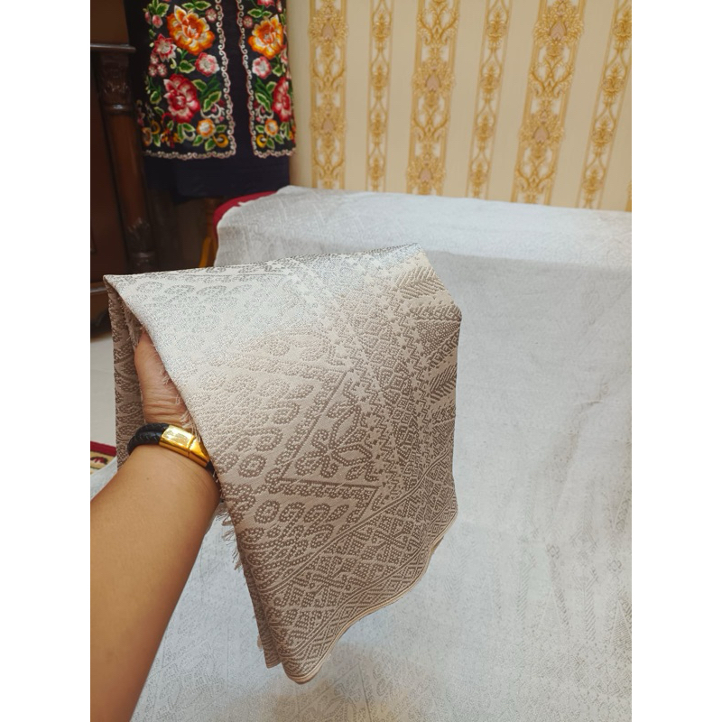Jual Songket pandai sikek asli/sumatra barat/ekslusif/warna putih ...