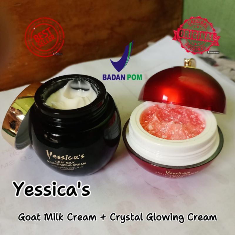 Jual Yessica's Paket 2in1 Crystal Glowing + Goat Milk Cream | Shopee Indonesia