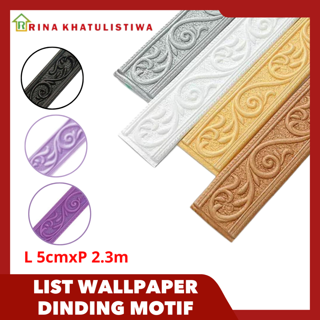 Jual COD Border List Wallpaper Dinding Stiker Wallfoam 3D Stiker ...