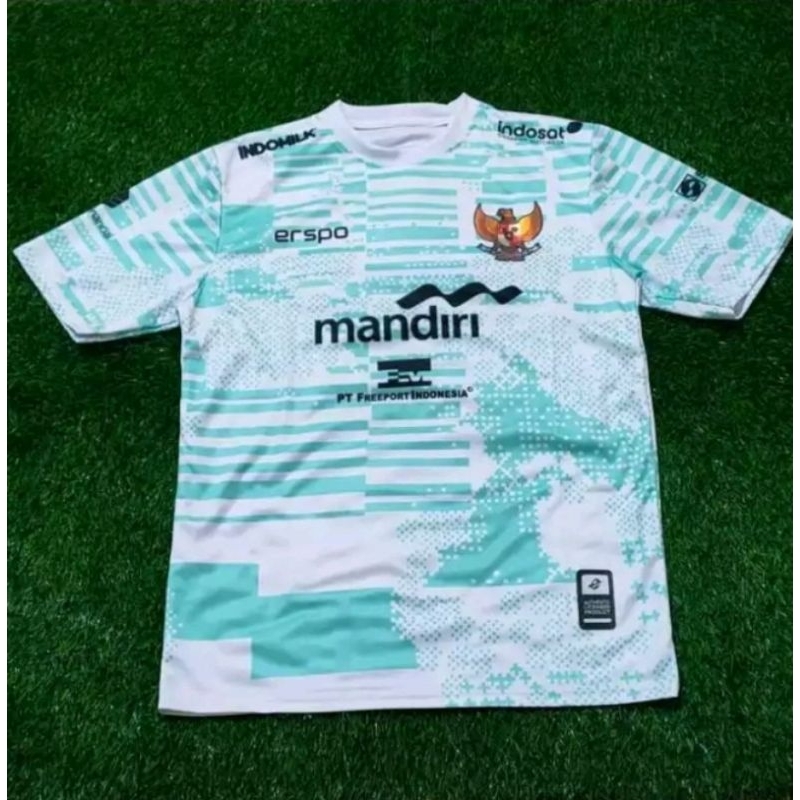 Jual Jersey Baju Bola Timnas Indonesia Baru Merah Putih Prematch 2024 ...