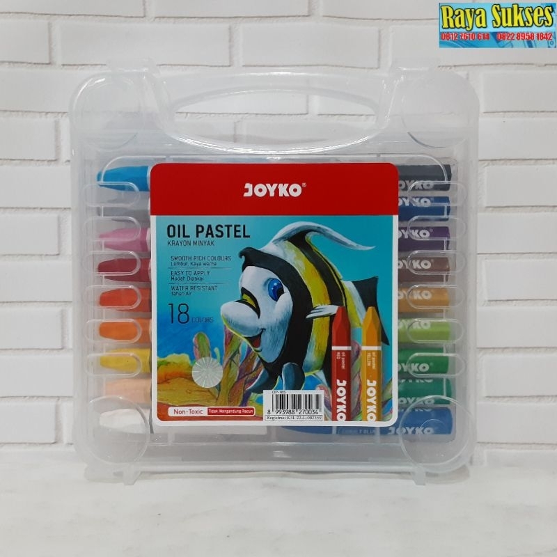 Jual Joyko Oil Pastel 18 Warna/Crayon Oil Pastel Joyko OP-18S Sea World ...