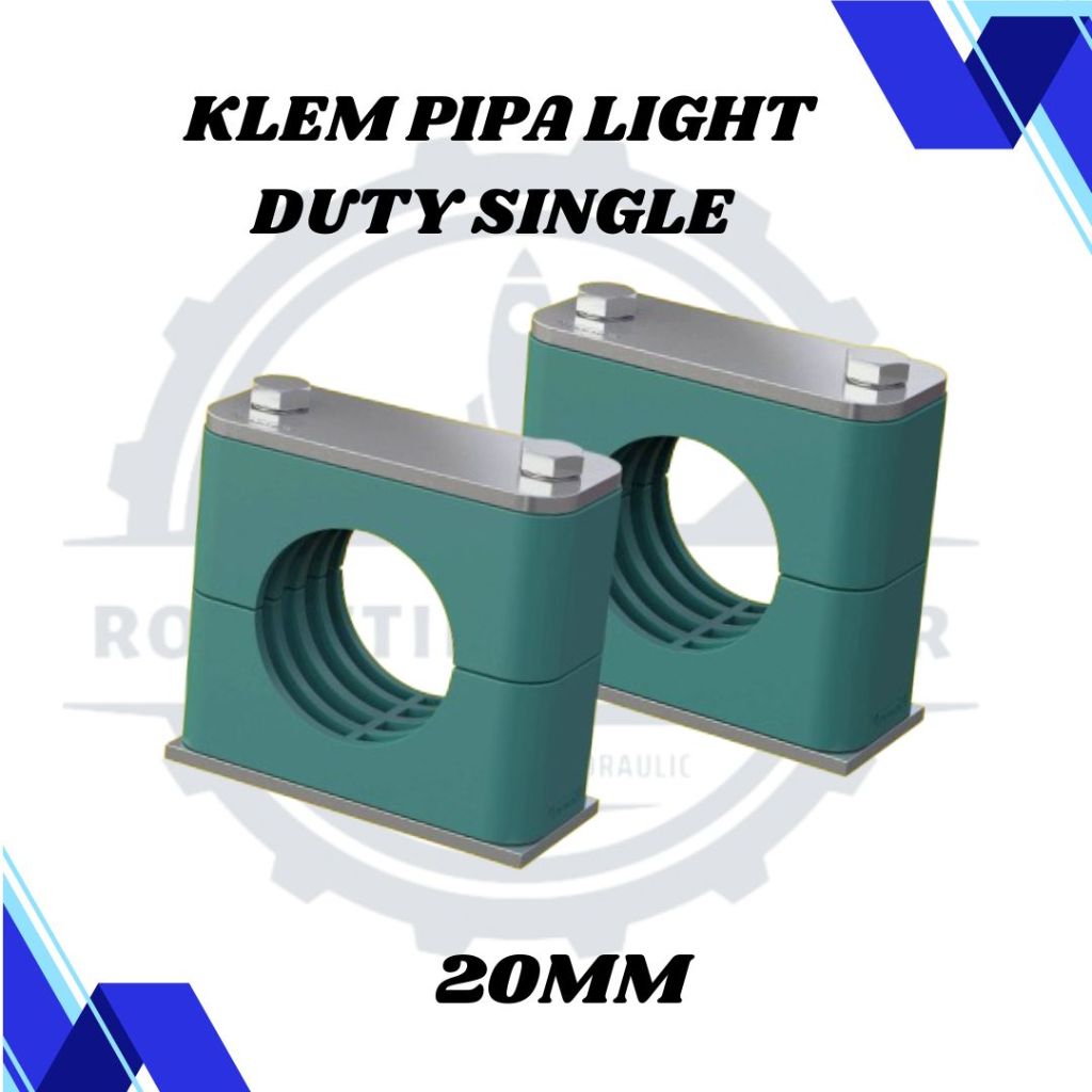 Jual 20MM KLEM PIPA HIDROLIK LIGHT DUTY SINGLE MODEL STAUFF / CLAMP ...