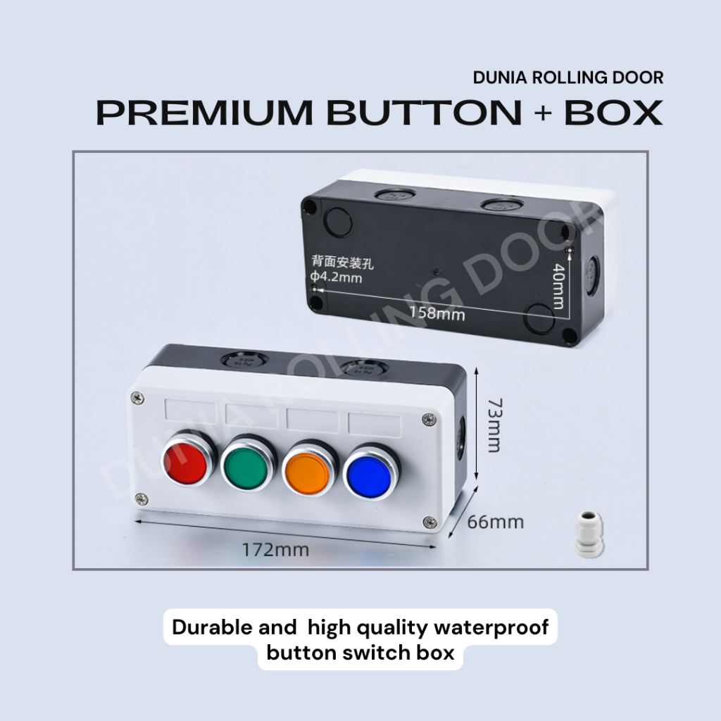 Jual 4 Button - Premium Push Button Switch Box Waterproof/ 4 Tombol ...