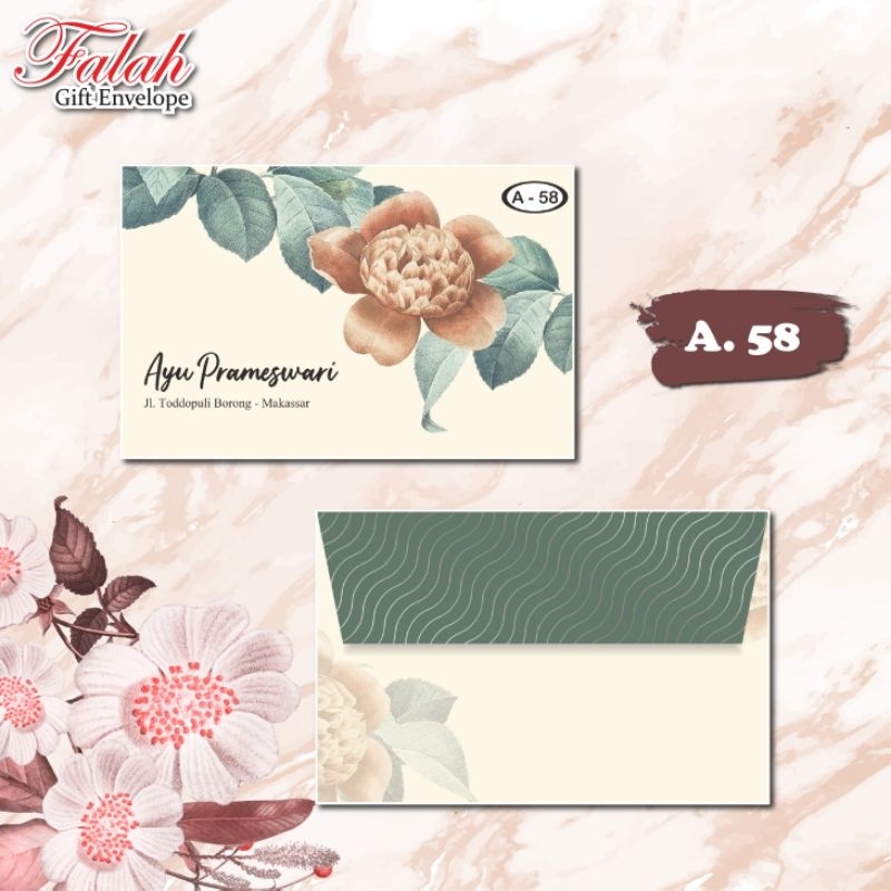 Jual Amplop Kecil Seri Falah A 31- A 60 Harga Termurah Desain Kekinian ...