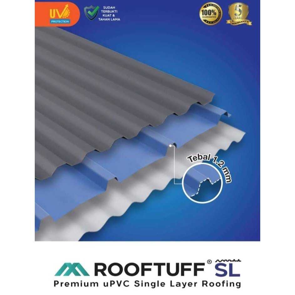 Jual Atap UPVC Rooftuff Single Layer | Shopee Indonesia