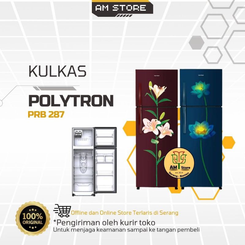 Jual Kulkas 2 Pintu Polytron PRB 287 | Shopee Indonesia
