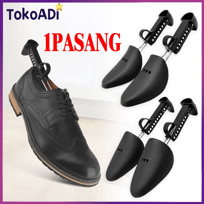Jual Sepasang Adjustable Shoe Tree Saddle Holder / Penyanggah Sepatu ...