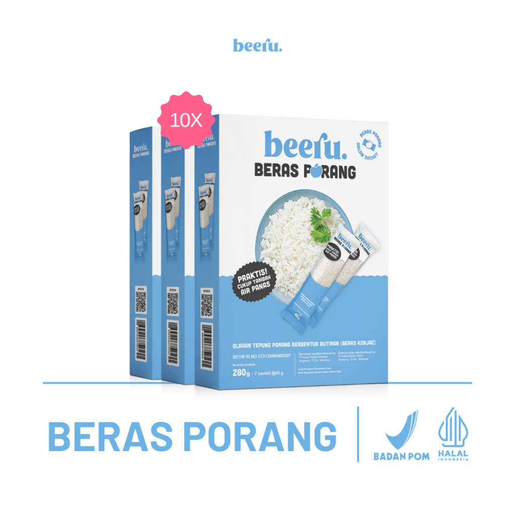 Jual Beeru Beras Porang Isi 10 Box - Shirataki Konjac Rice | Shopee ...