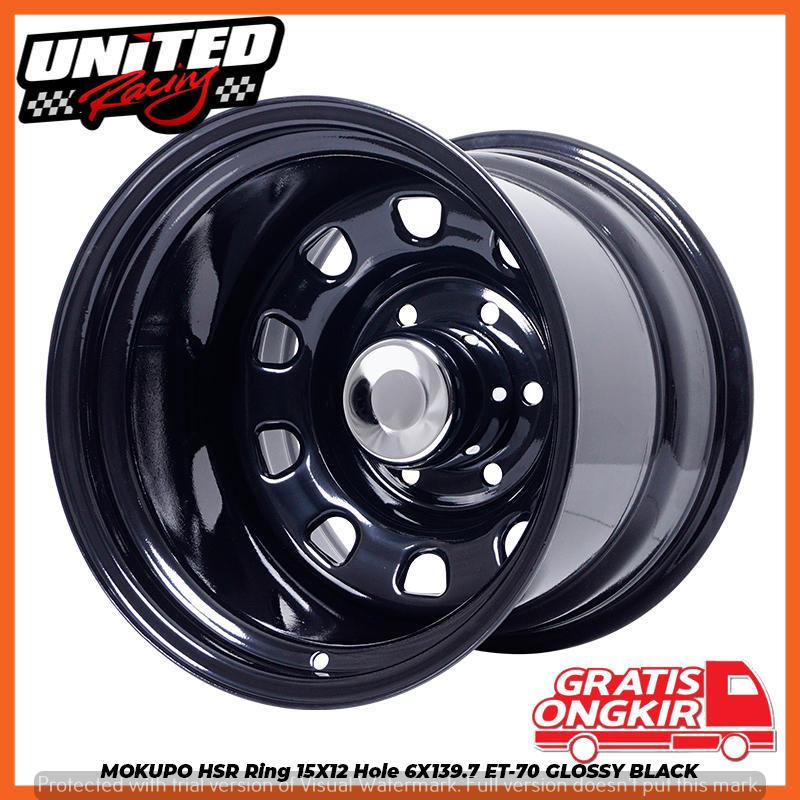 Jual VELG MOBIL MODEL KALENG RING 15 HSR MOKUPO DAYTONA R15 PCD 6X139,7 BLACK LEBAR 12 PELEK ...