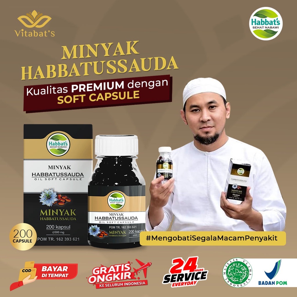 Jual Habbatussauda Oil Soft Kapsul | Habbats Promil Terlaris | Minyak ...