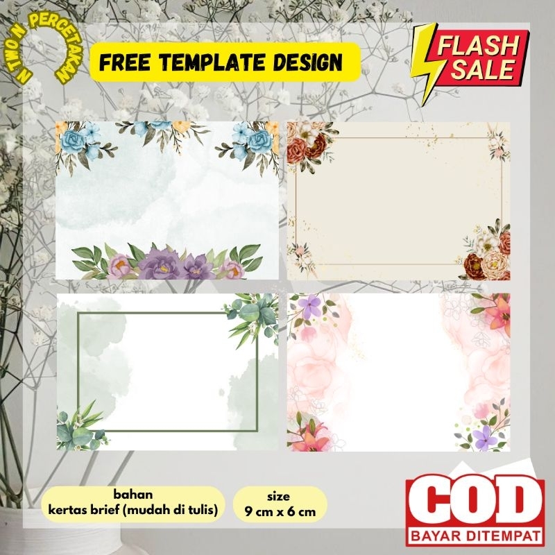 Jual Blank Card/Kartu Kosong Tanpa Tulisan/Kartu Ucapan/Aesthetic Card ...