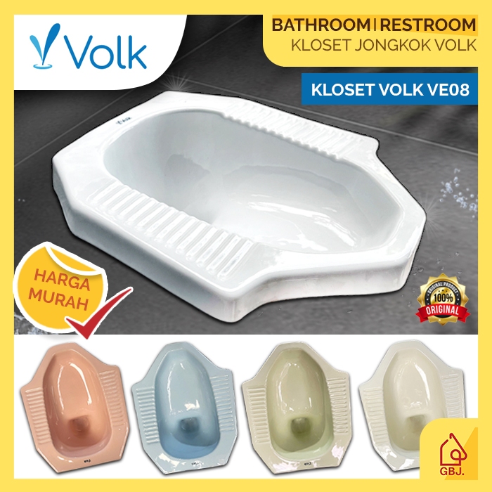 Jual KLOSET JONGKOK MURAH VOLK KALINA VE08 / KLOSET JONGKOK WC / TOILET SQUAT | Shopee Indonesia