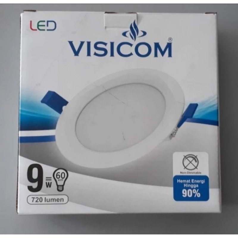 Jual Lampu Downlight LED Panel Light 9Watt Visicom 3000K Kuning Warm White 9 Watt 9Watt 9W Inbow ...