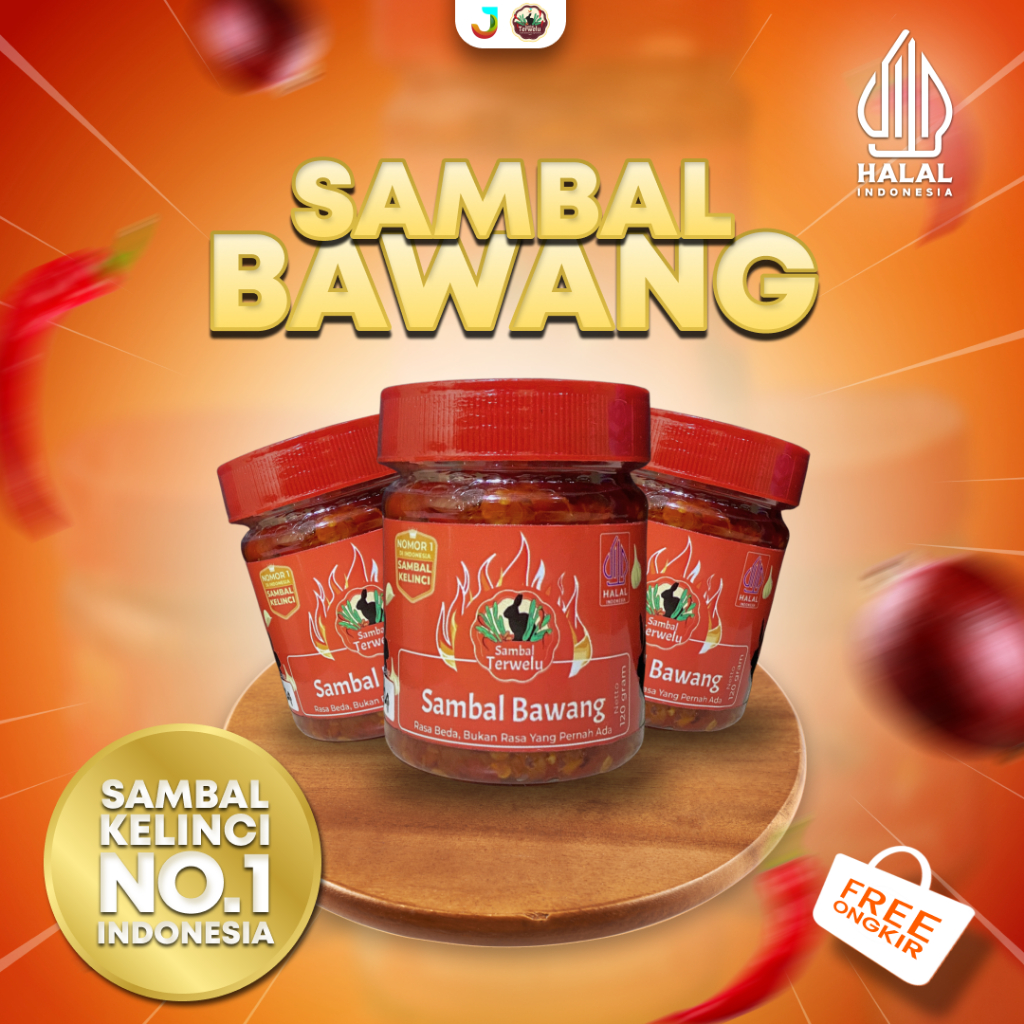 Jual Sambal Terwelu (120gr) / Sambal Bawang - Sambal Daging Kelinci ...