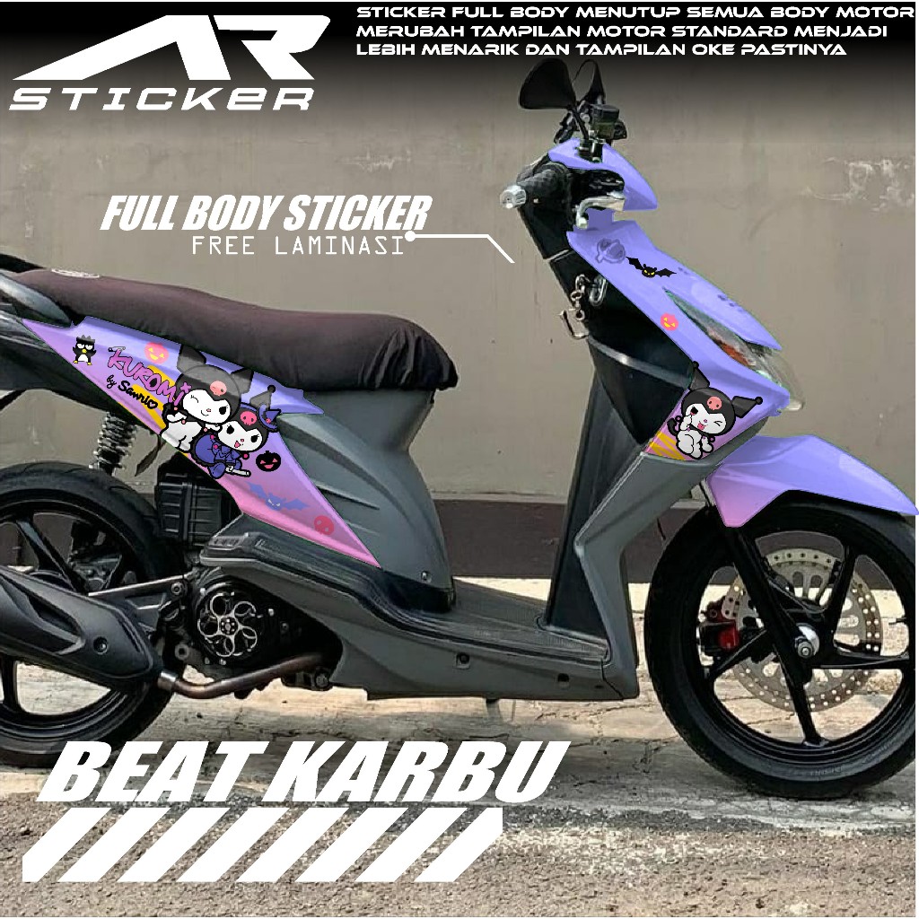 Jual (COD) Decal Stiker BEAT KARBU 2008 2012 Stiker Beat Fullbody ...