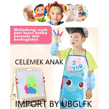 Jual IMPORT APRON ANAK SEKOLAH MASAK ART ANTI AIR TAHAN AIR BEAR PUPPY ...