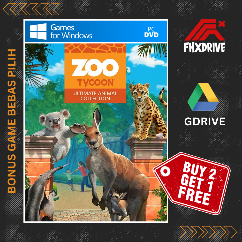 Jual ZOO TYCOON ULTIMATE ANIMAL COLLECTION | GAME PC | BELI 2 GRATIS 1 ...