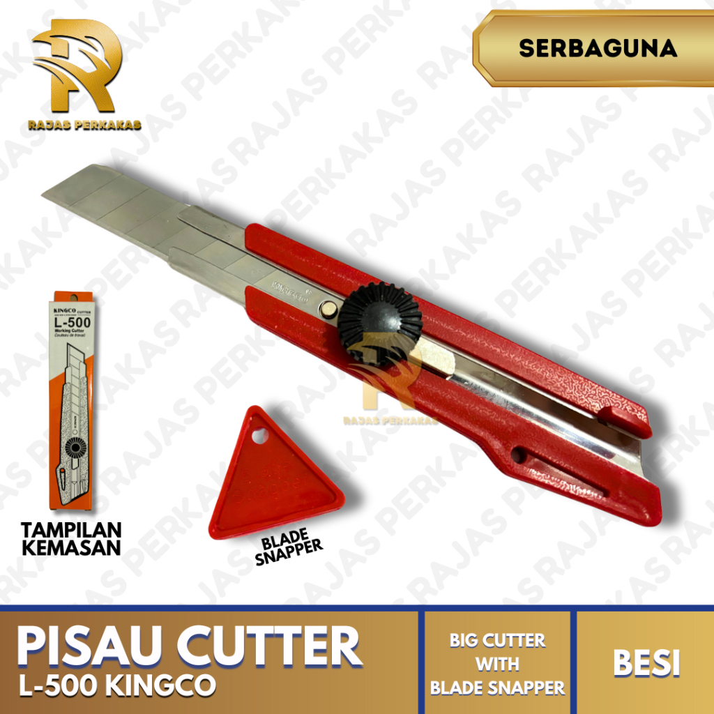 Jual PISAU CUTTER L-500 KINGCO / CUTTER SERBAGUNA / ALAT POTONG ...