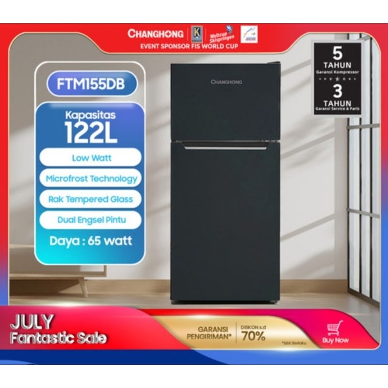 Jual KULKAS CHANGHONG FTM 155DB | Shopee Indonesia