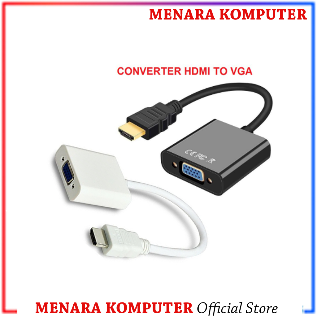 Jual CONVERTER HDMI TO VGA ADAPTER /CONVERTER HDMI TO VGA / KONEKTOR HDMI TO VGA / KABEL HDMI TO ...