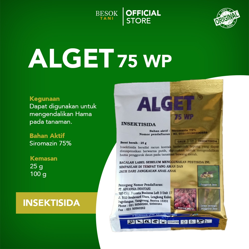 Jual ALGET 75 WP | Insektisida | Mengendalikan Hama Tanaman | Advansia ...