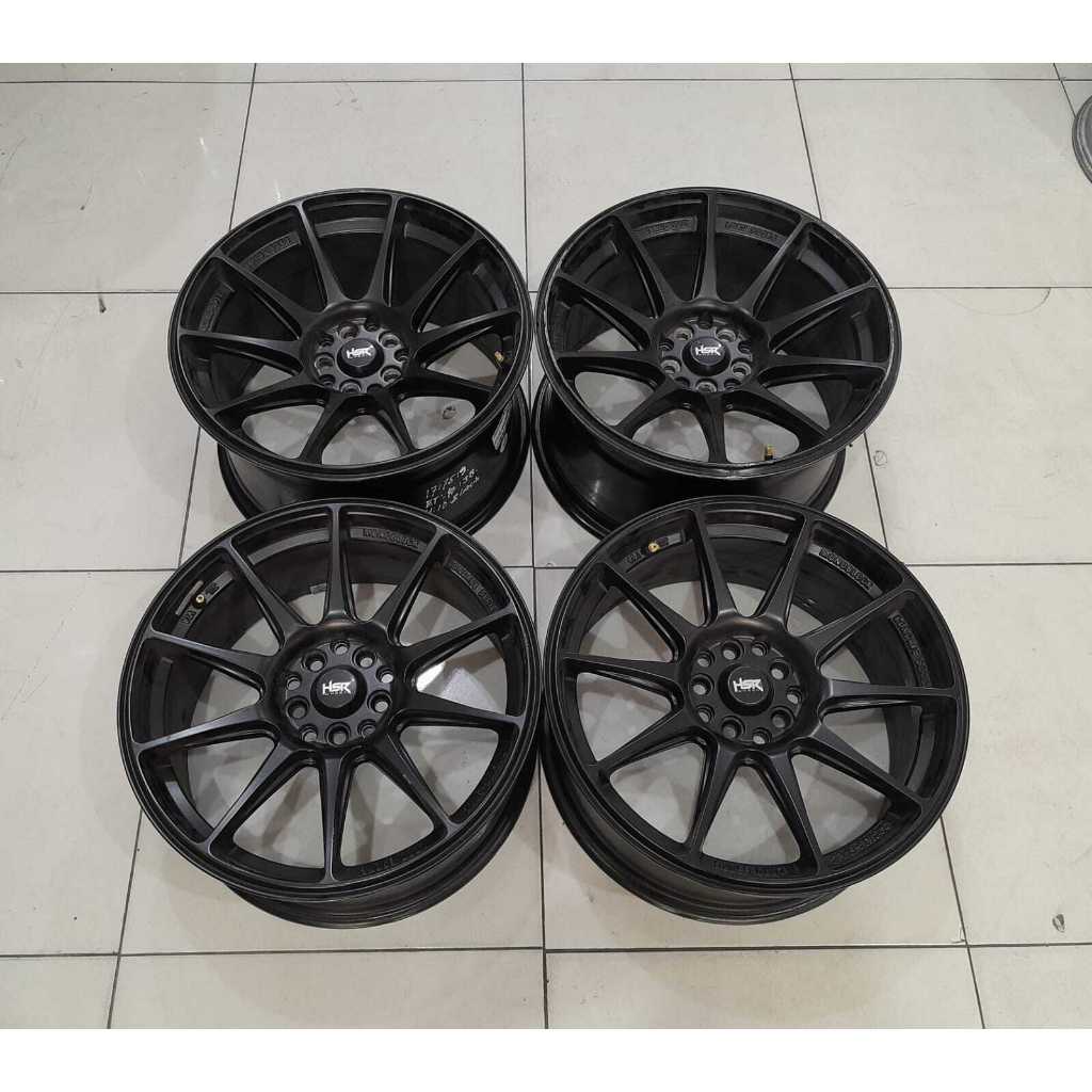 Jual VELG BEKAS SEKEN HSR SHINJUKU RING 17 LEBAR 7,5/9 PCD 5X100 5X114 BLACK BUAT ALTIS INOVA ...