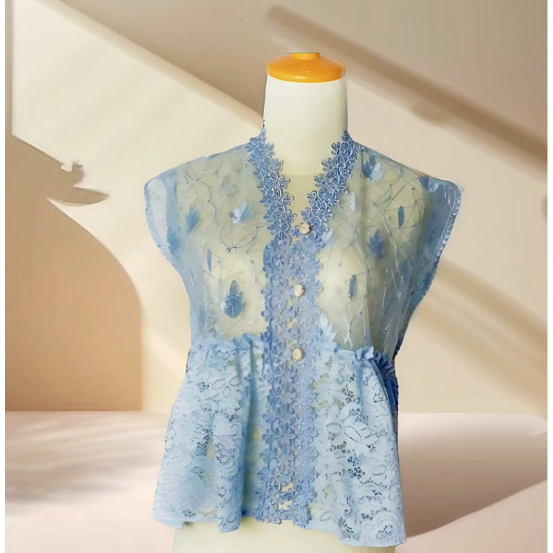 Jual MAHLIGAI VEST BIRU | OUTER BRUKAT | KEBAYA | LAMARAN | Shopee ...