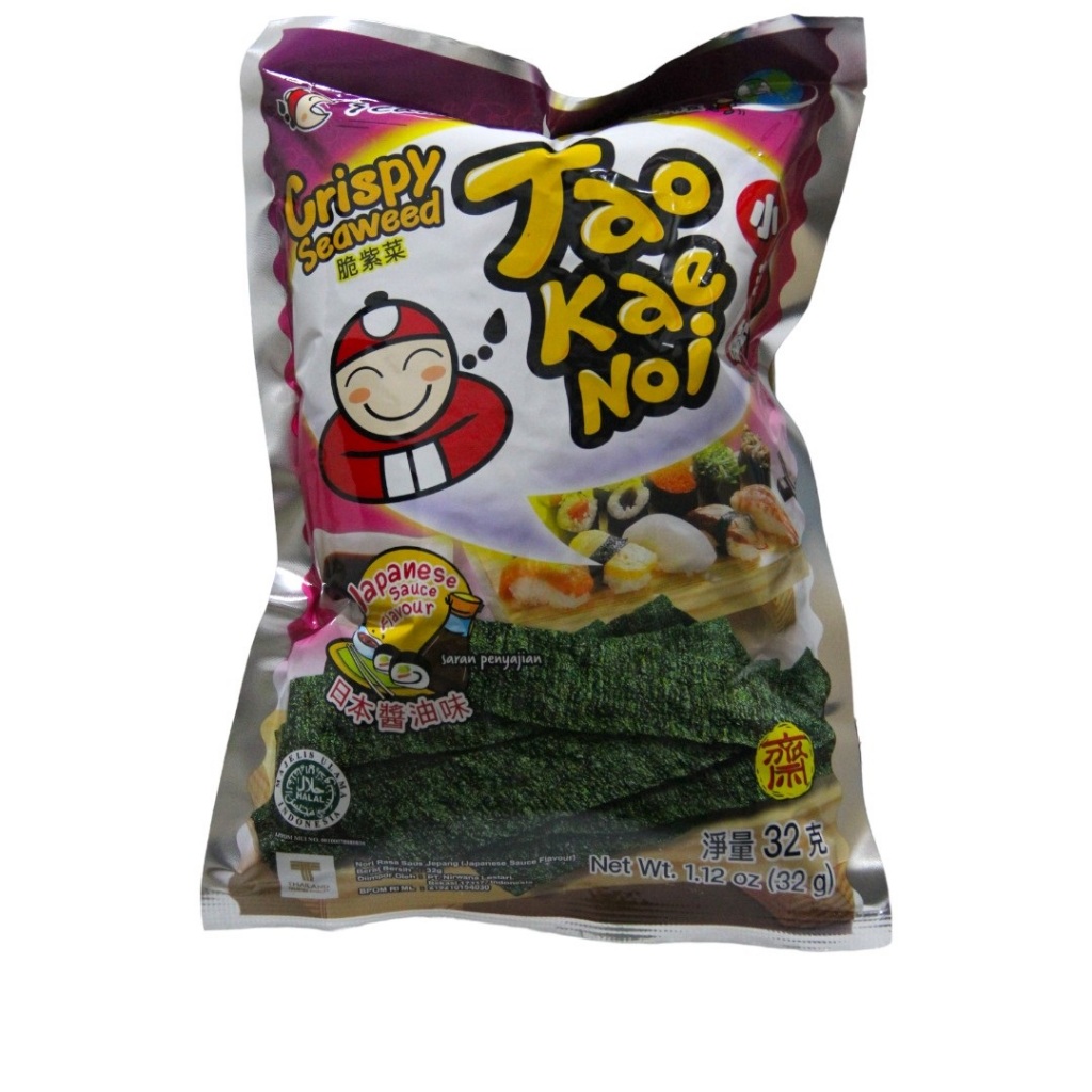 Jual Snack rumput laut Seaweed Tao Kae Noi Crispy Tomato Original Hot ...