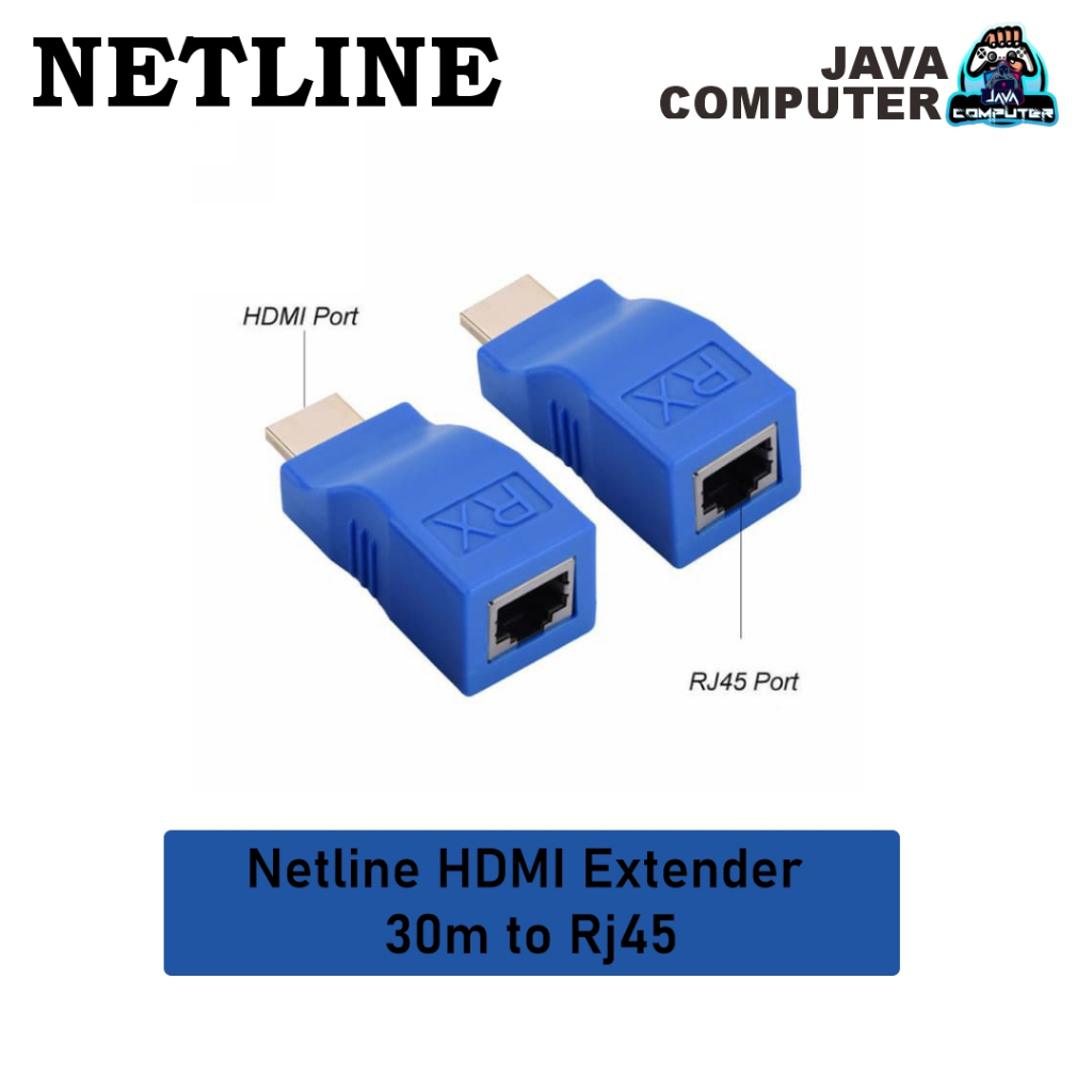Jual HDMI Extender 30m to RJ45 Netline | Shopee Indonesia