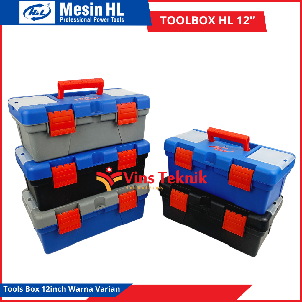 Jual Toolbox HL Kotak Perkakas Plastik Tools Box 12inch Tool Box H&L 12 inch | Shopee Indonesia
