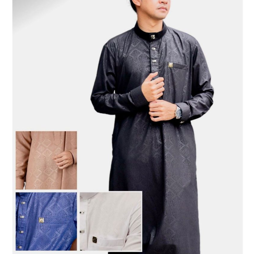 Jual Jubah Slimfit Kurma Jubah Gamis Muslim Pria Jubbah Alfaan Model ...