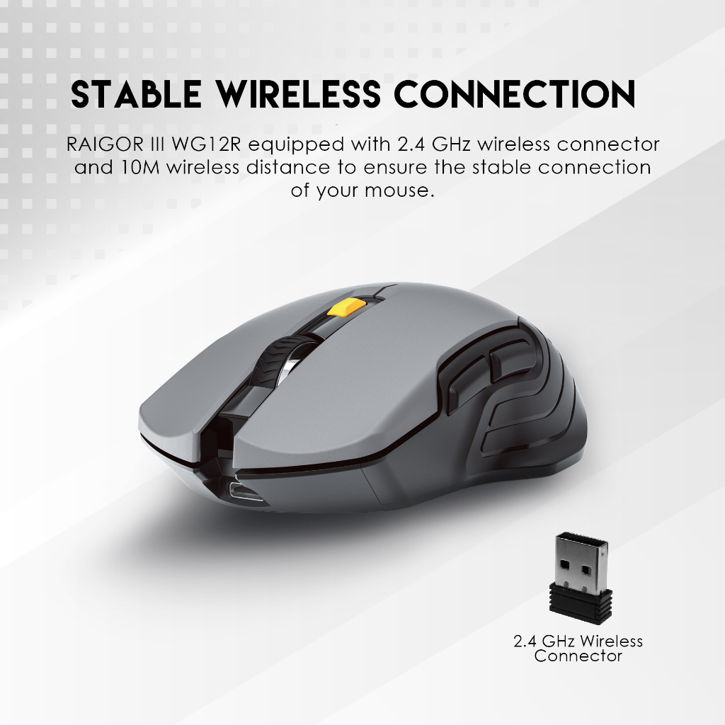 Jual Fantech WG12 / WG12R / WG12RS Raigor Gen III Mouse Wireless Gaming | Shopee Indonesia