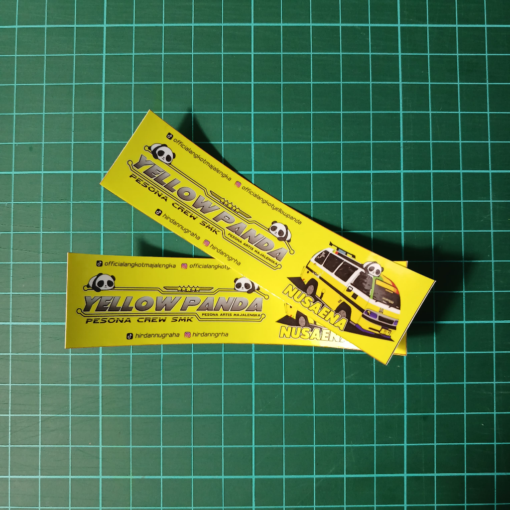 Jual Stiker Angkot Yellow Panda Telolet Car Indonesia | Shopee Indonesia